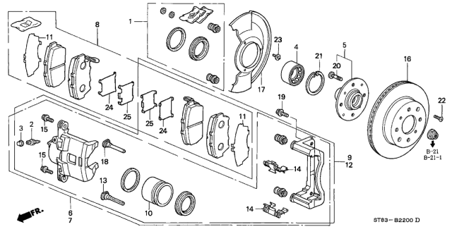 44300-S5A-008 Genuine Acura Bearing Assembly, Front Hub (Ntn)