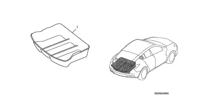 Cargo Bin - 2010 Acura ZDX 5 Door ADV KA 6AT