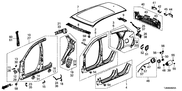 Outer Panel - Roof Panel - 2022 Acura RDX 5 Door 10AT
