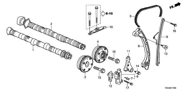 Camshaft - Cam Chain - 2024 Acura TLX 4 Door Technology 10AT