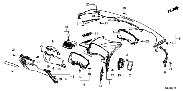 Instrument Panel Garnish (Driver Side) - 2023 Acura RDX 5 Door A-Spec ...