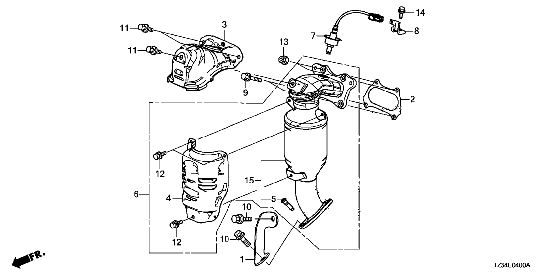 18180-RDF-A00 - Genuine Acura Converter Assy, Prim