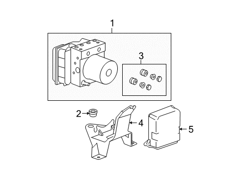 57110-STX-A01 Genuine Acura ABS Pump Actuator