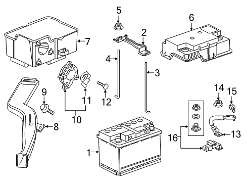 31541-TG7-A01 Genuine Acura Duct Assembly, Battery (L3)