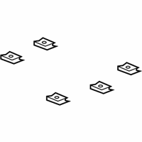 90673-TY2-A01 Genuine Acura Clip, Engine Cover (Lower)
